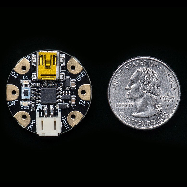 GEMMA - miniaturní platforma s mikrokontrolérem Attiny85 3,3 V - Adafruit 1222 Botland - obchod ...